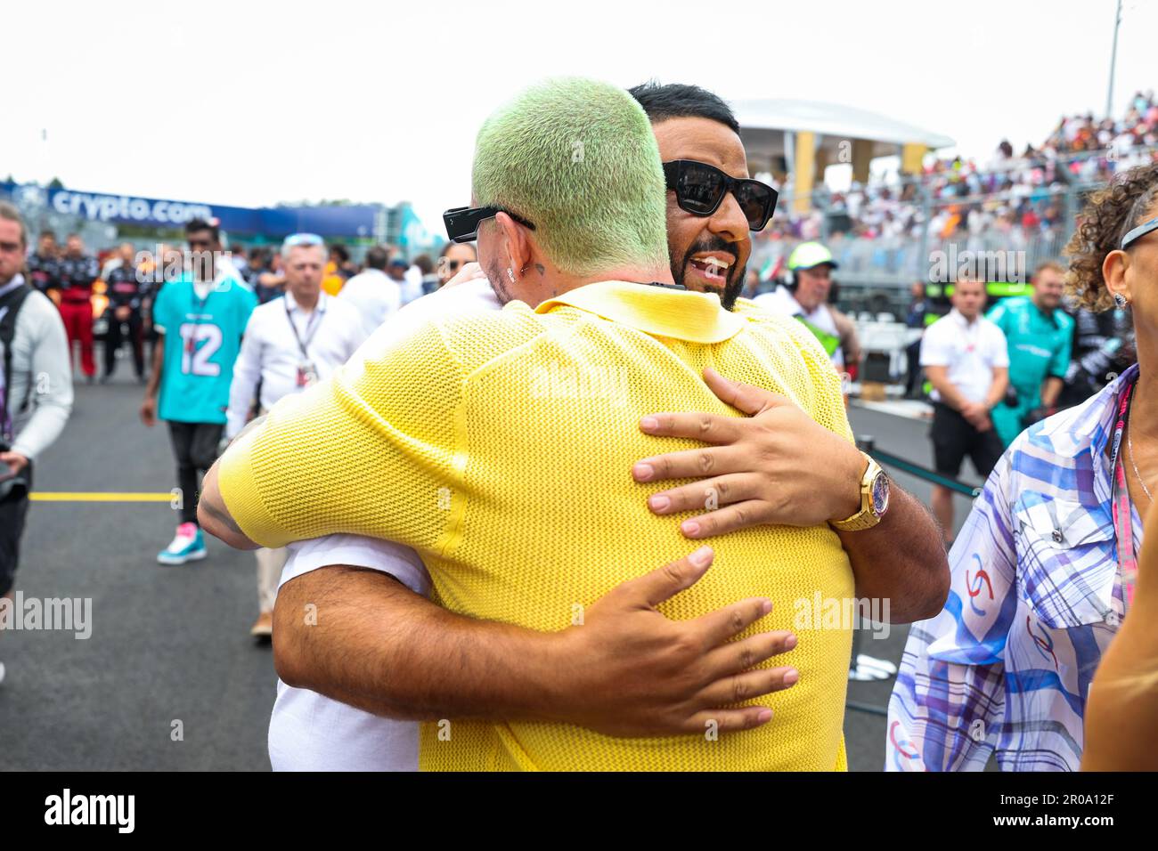 Jose Alvaro Osorio Balvin aka J Balvin with DJ Khaled, aka Khaled ...