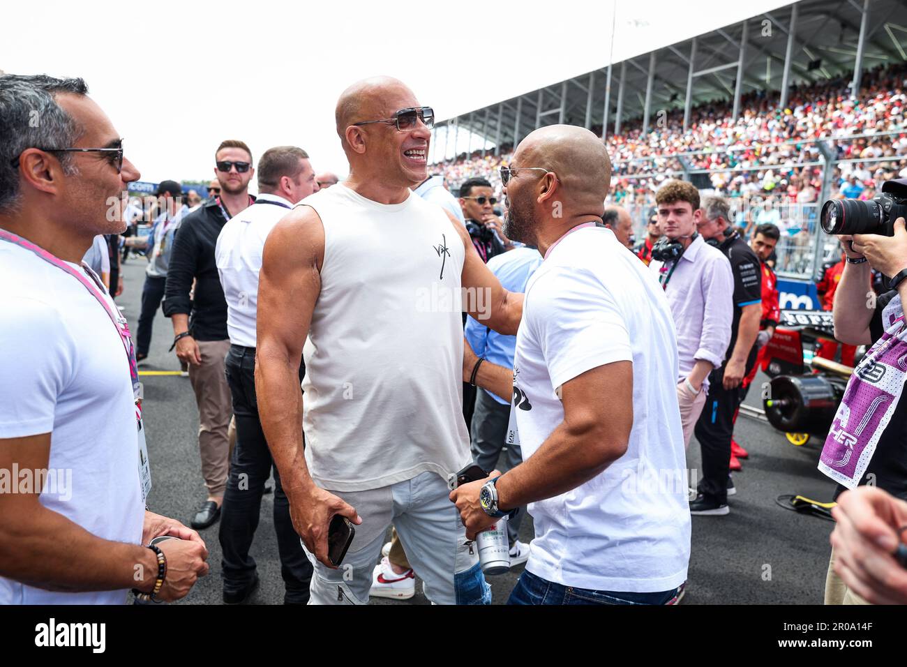 Miami Gardens, Etats Unis. 07th May, 2023. Mark Sinclair Vincent aka Vin Diesel on the starting ...