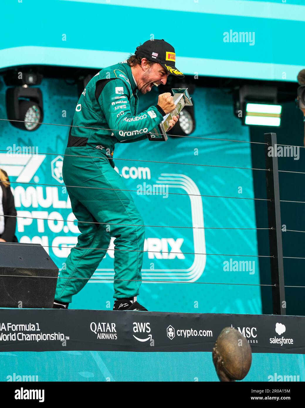 Miami grand prix podium hi-res stock photography and images - Alamy