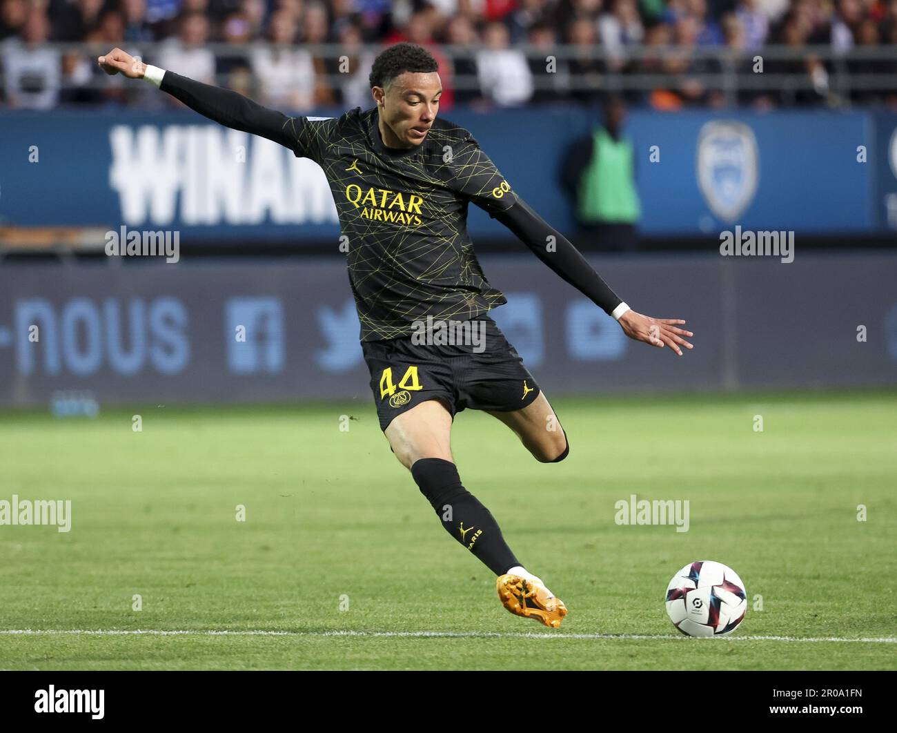 Hugo Ekitike of PSG during the French championship Ligue 1 football ...