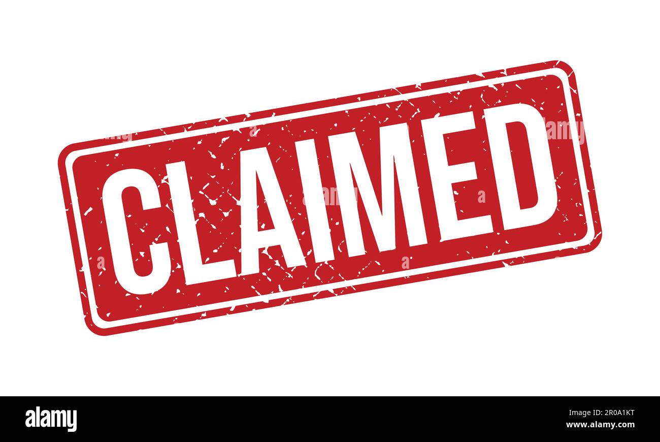 Claimed Rubber Grunge Stamp Seal Vector Illustration Stock Vector Image ...