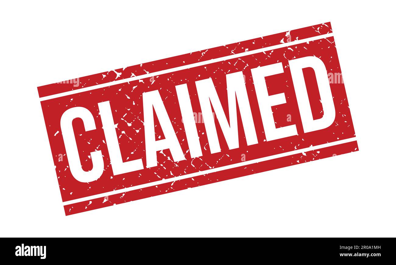 Claimed Rubber Grunge Stamp Seal Vector Illustration Stock Vector Image ...