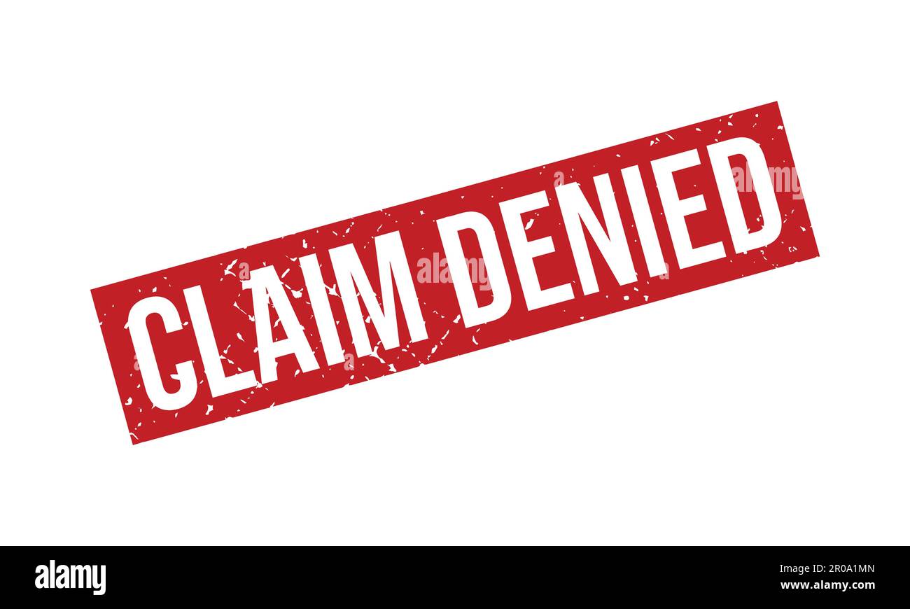 Claim denied rubber stamp hi-res stock photography and images - Alamy