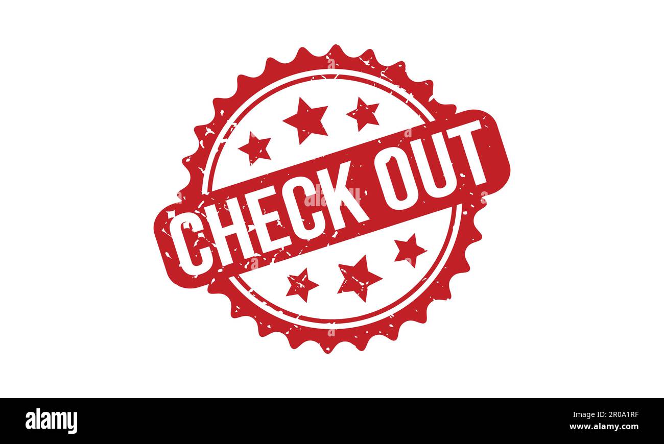 Check Out Rubber Grunge Stamp Seal Stock Vector Stock Vector Image ...