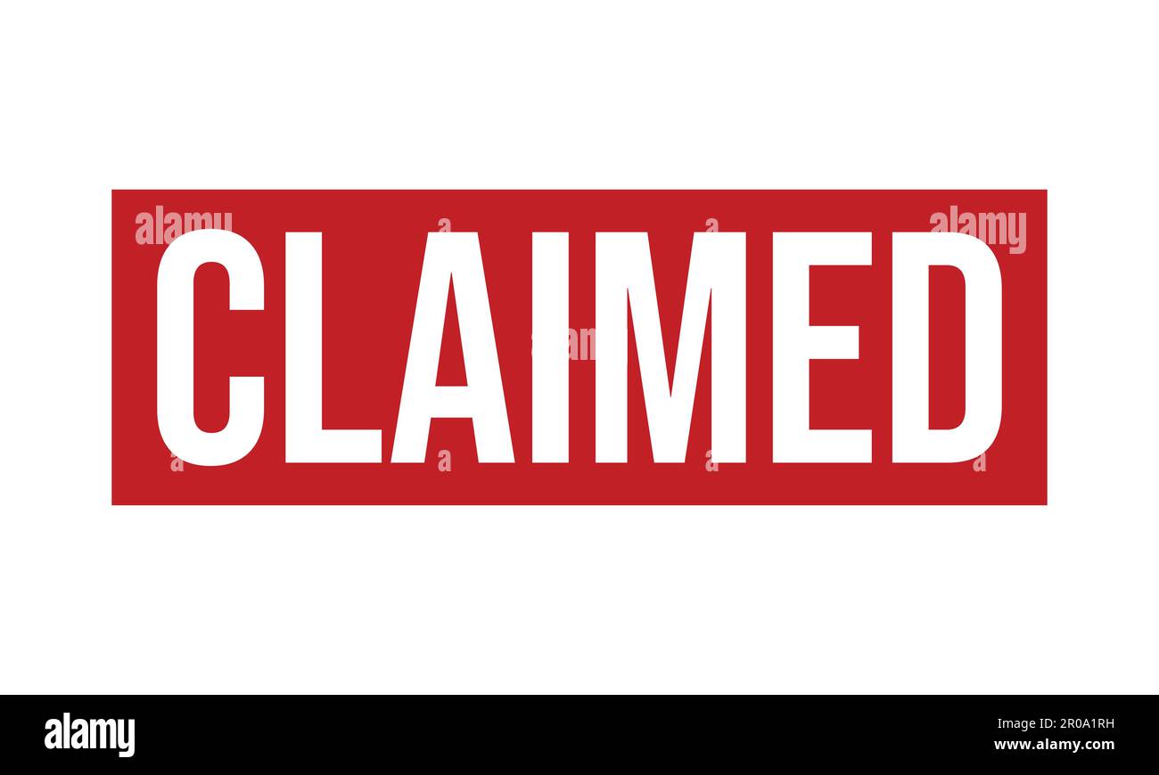 Claimed Rubber Grunge Stamp Seal Vector Illustration Stock Vector Image ...