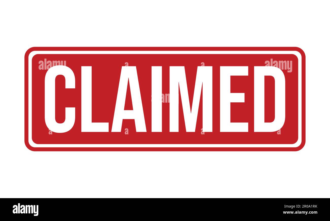 Claimed Rubber Stamp. Claimed Rubber Grunge Stamp Seal Vector ...