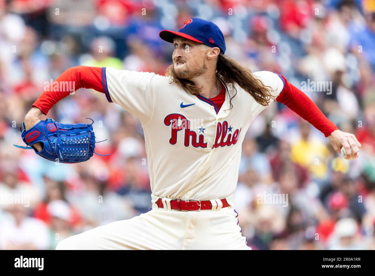 Philadelphia Phillies pitcher Matt Strahm in action during a baseball ...