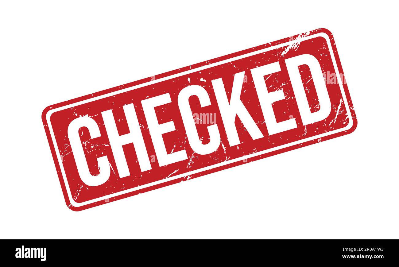 Checked stamp sign seal hi-res stock photography and images - Alamy