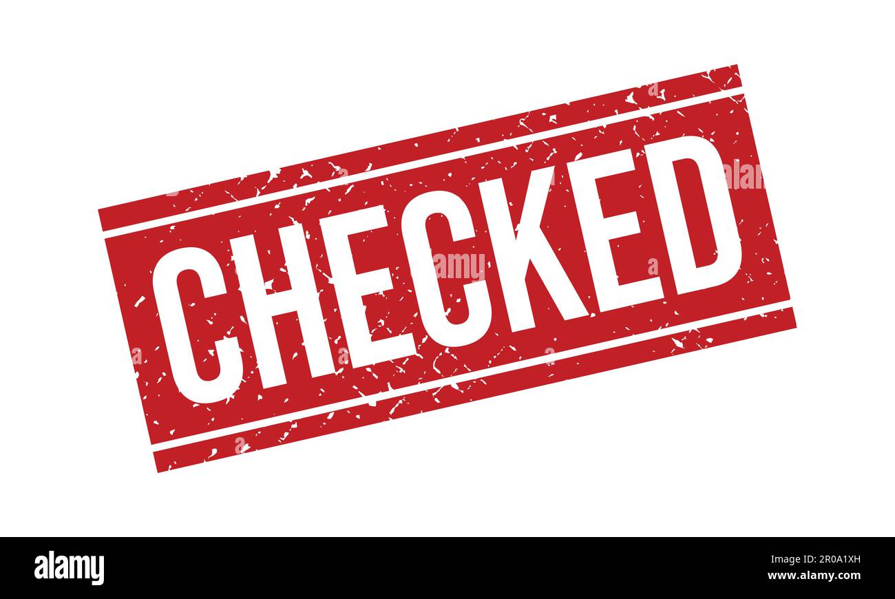 Checked stamp sign seal hi-res stock photography and images - Alamy
