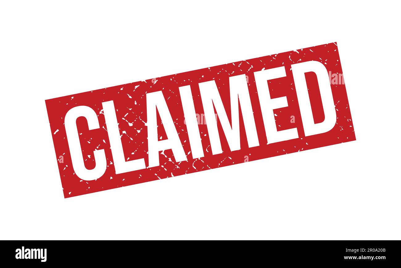 Claimed Rubber Grunge Stamp Seal Vector Illustration Stock Vector Image ...
