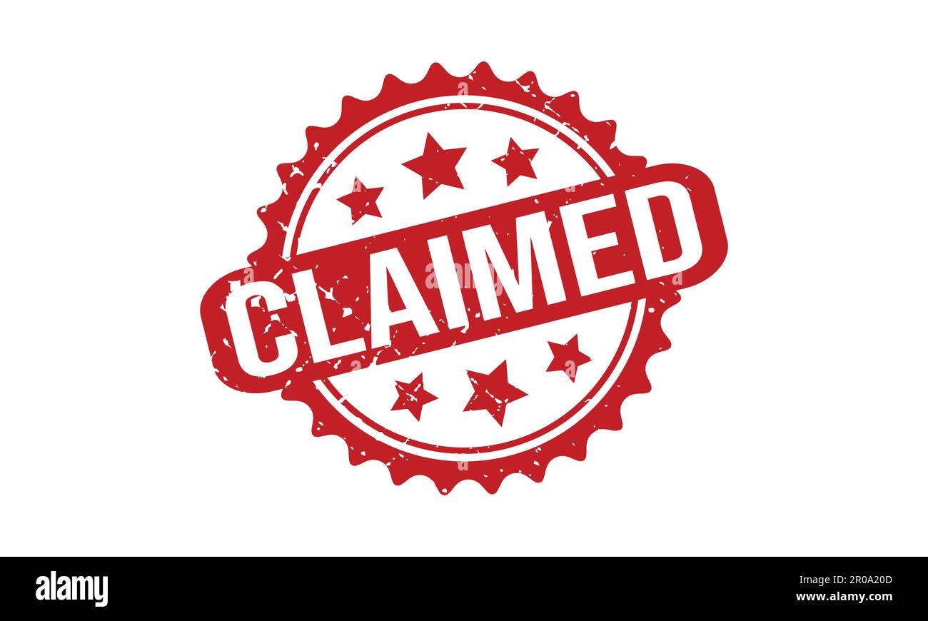 Claimed Rubber Grunge Stamp Seal Vector Illustration Stock Vector Image ...