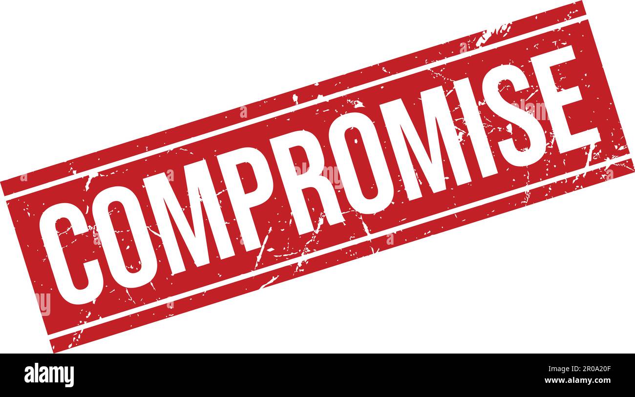 Compromise Rubber Stamp. Compromise Rubber Grunge Stamp Seal Vector ...