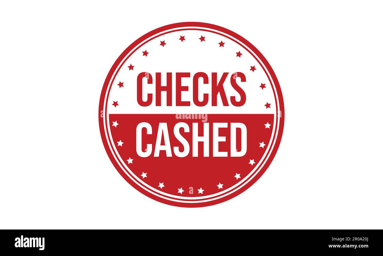 Checks cashed sign hi-res stock photography and images - Alamy