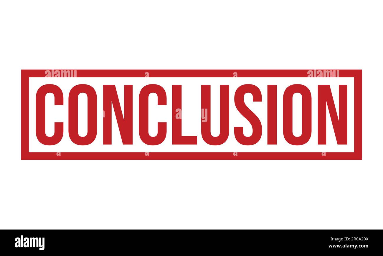 Conclusionv stamp hi-res stock photography and images - Alamy