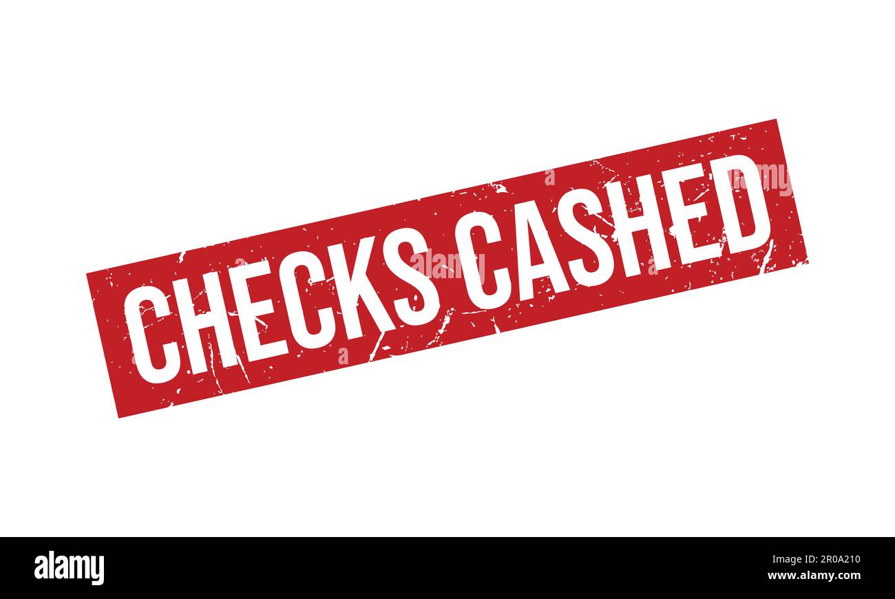 Checks cashed sign hi-res stock photography and images - Alamy