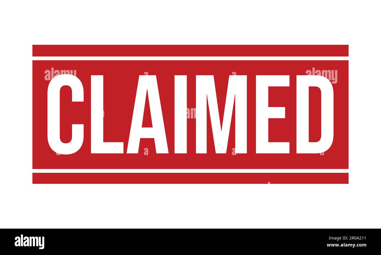 Claimed Rubber Grunge Stamp Seal Vector Illustration Stock Vector Image ...