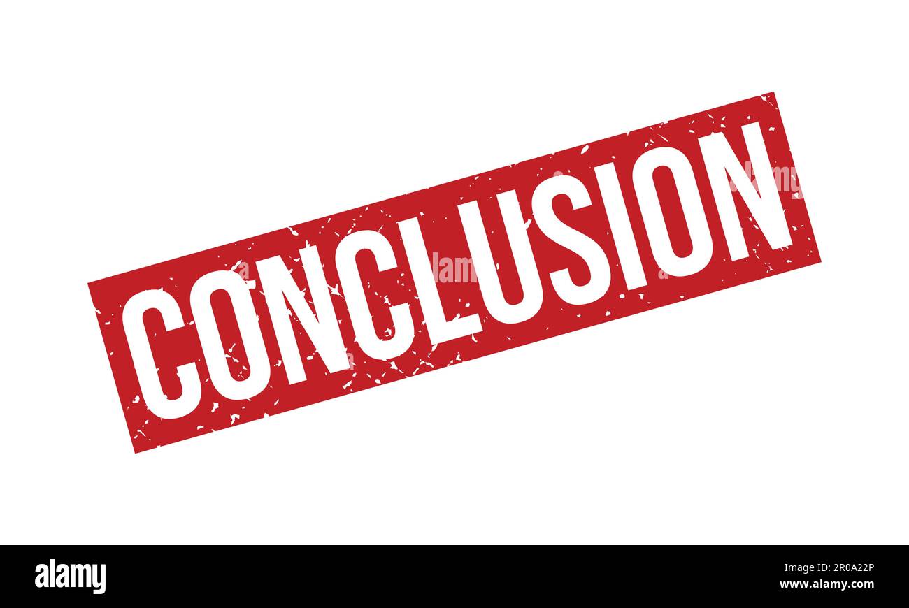 Conclusion Rubber Grunge Stamp Seal Vector Illustration Stock Vector ...