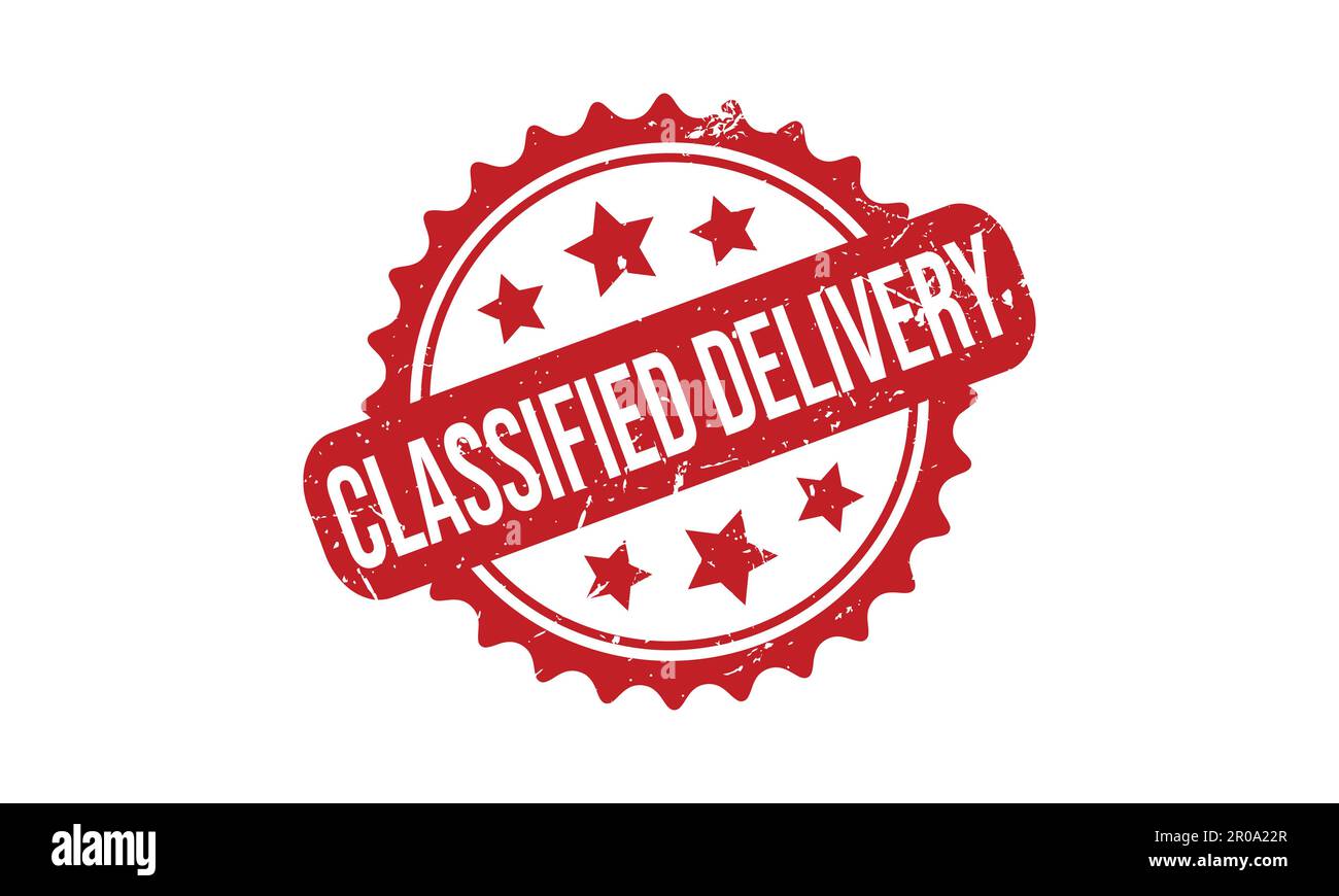 Classified Delivery Rubber Grunge Stamp Seal Vector Illustration Stock ...