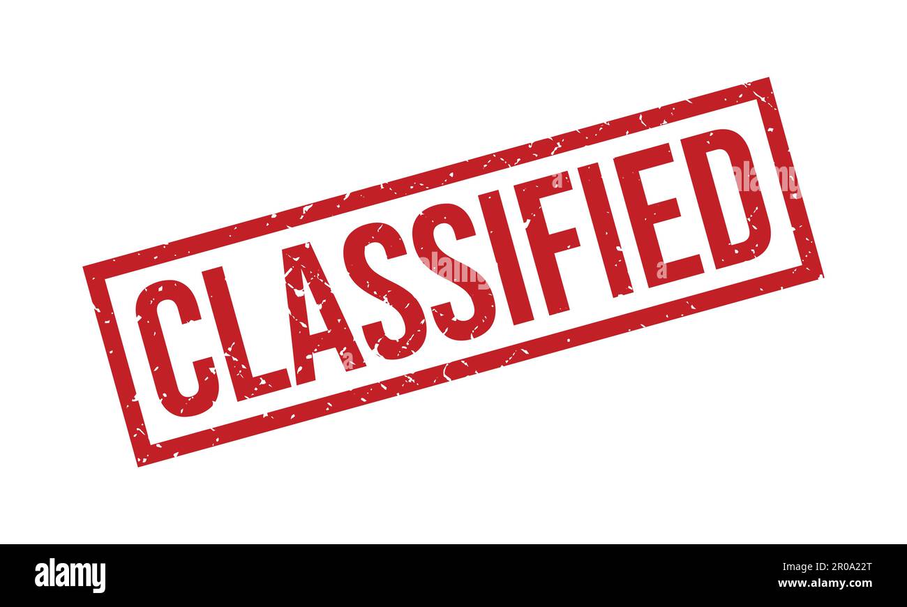 Classified Rubber Grunge Stamp Seal Vector Illustration Stock Vector ...