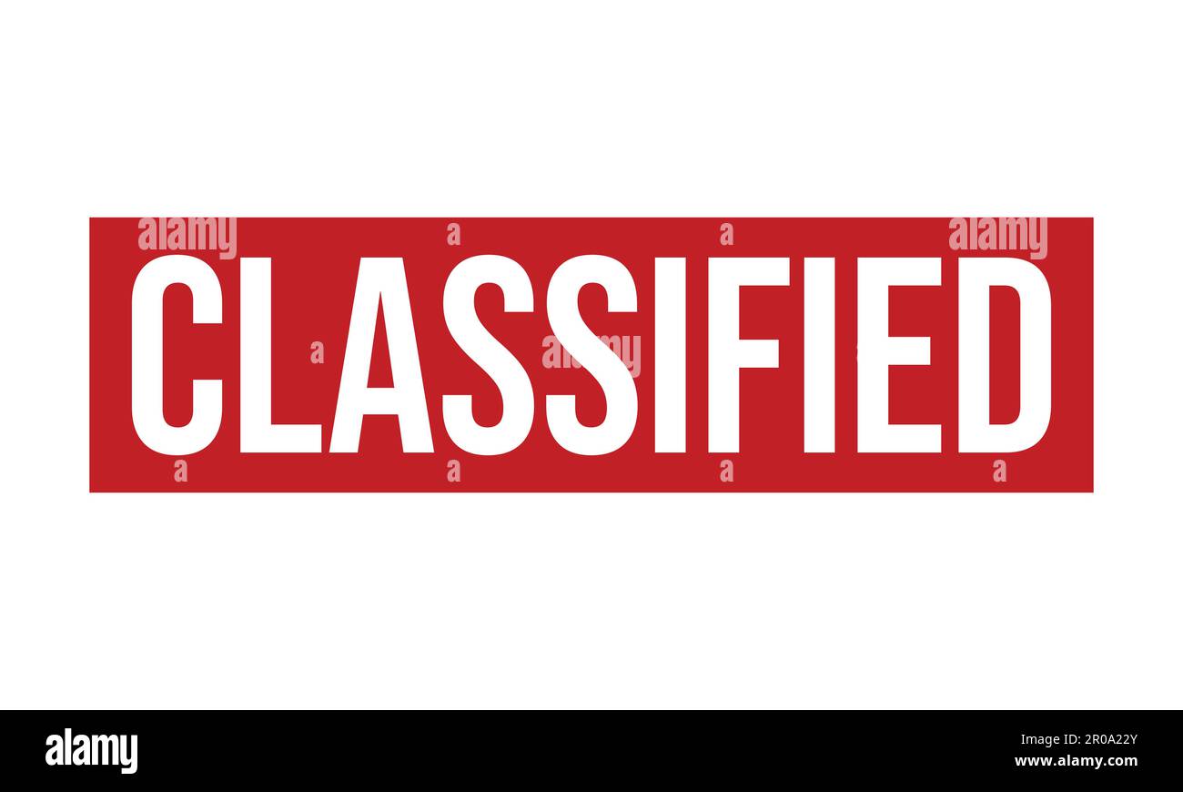 Classified Rubber Grunge Stamp Seal Vector Illustration Stock Vector ...