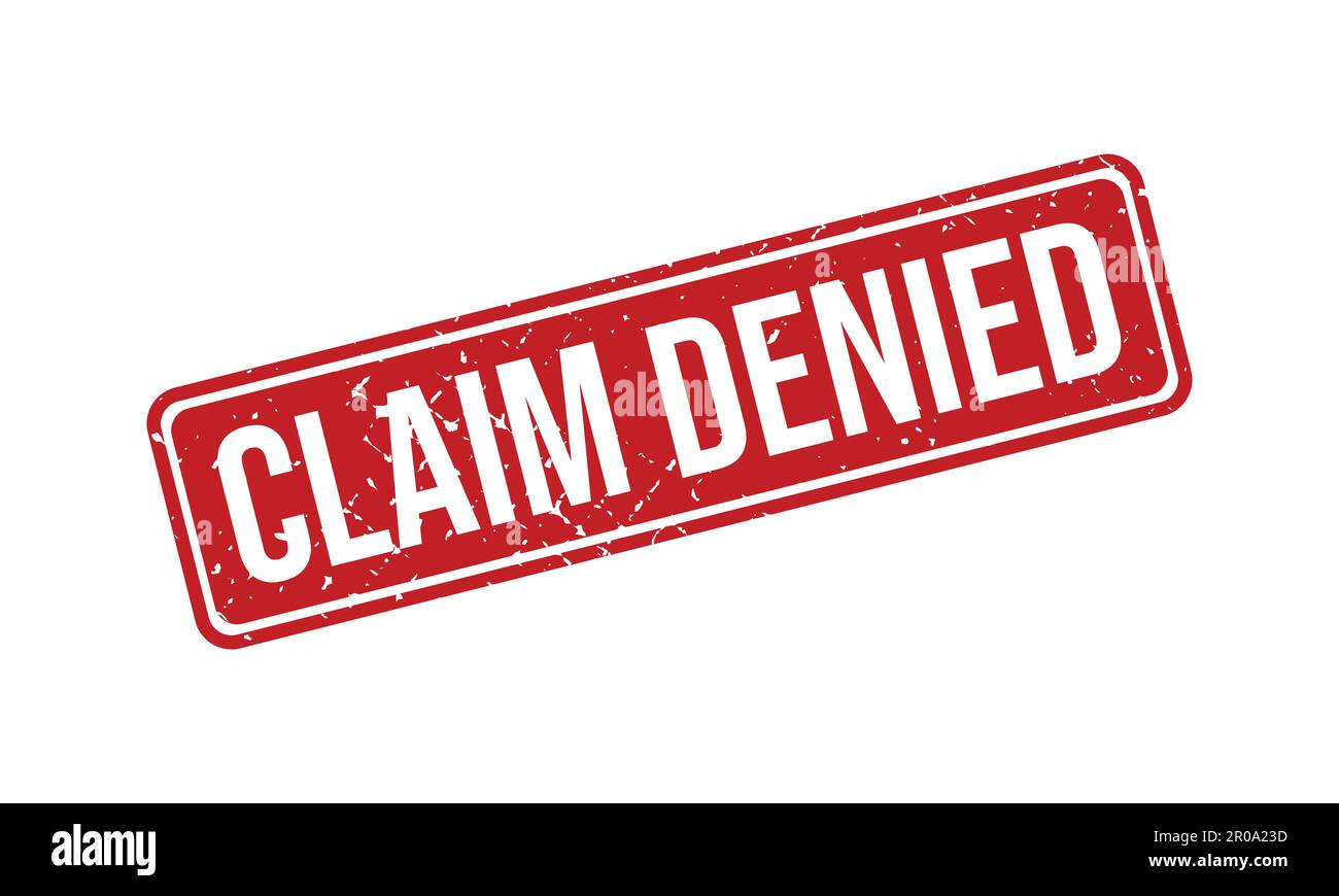 Claim Denied Rubber Grunge Stamp Seal Vector Illustration Stock Vector ...