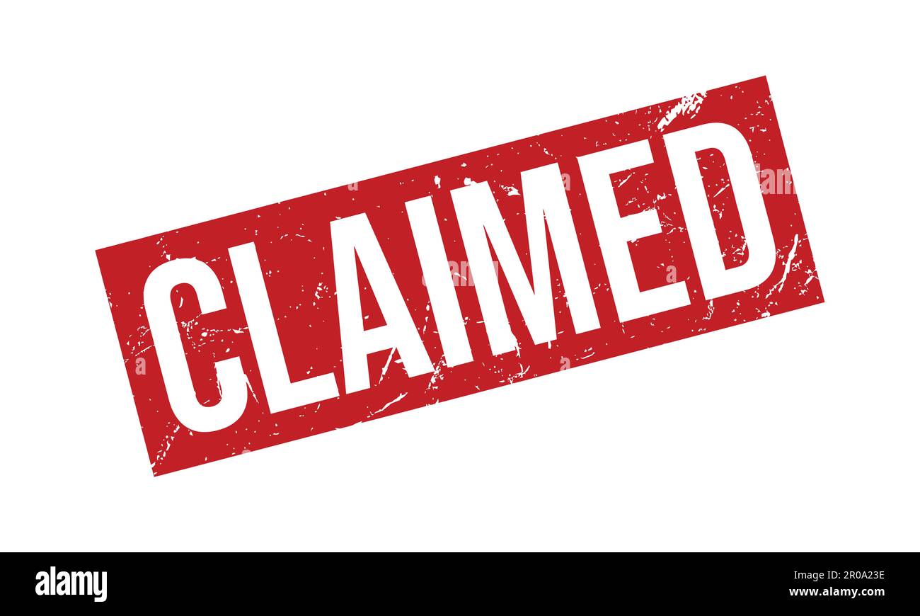 Claimed Rubber Grunge Stamp Seal Vector Illustration Stock Vector Image ...