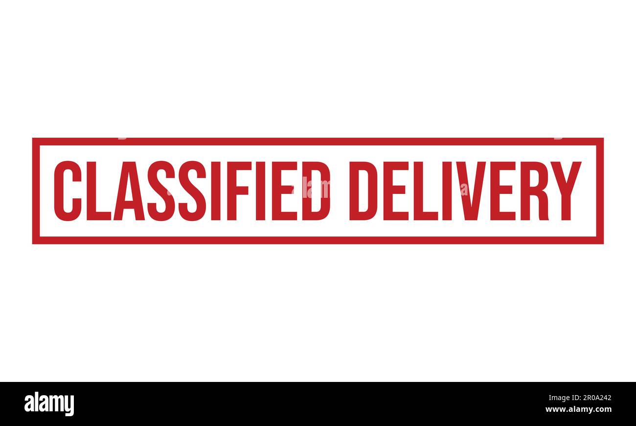Classified Delivery Rubber Stamp. Classified Delivery Rubber Grunge ...