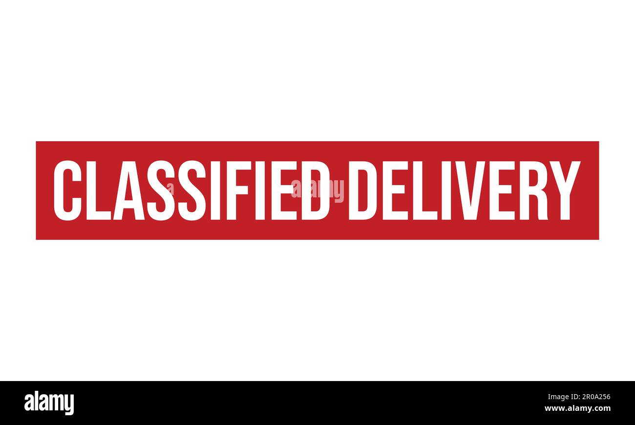Classified Delivery Rubber Grunge Stamp Seal Vector Illustration Stock ...