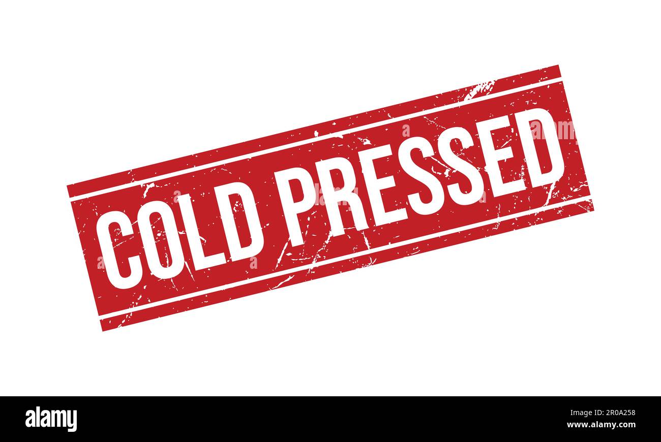 Cold Pressed Rubber Grunge Stamp Seal Vector Illustration Stock Vector ...