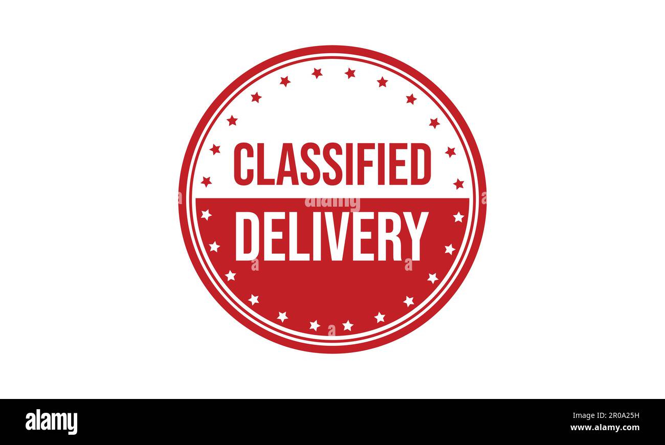 Classified Delivery Rubber Stamp. Classified Delivery Rubber Grunge ...