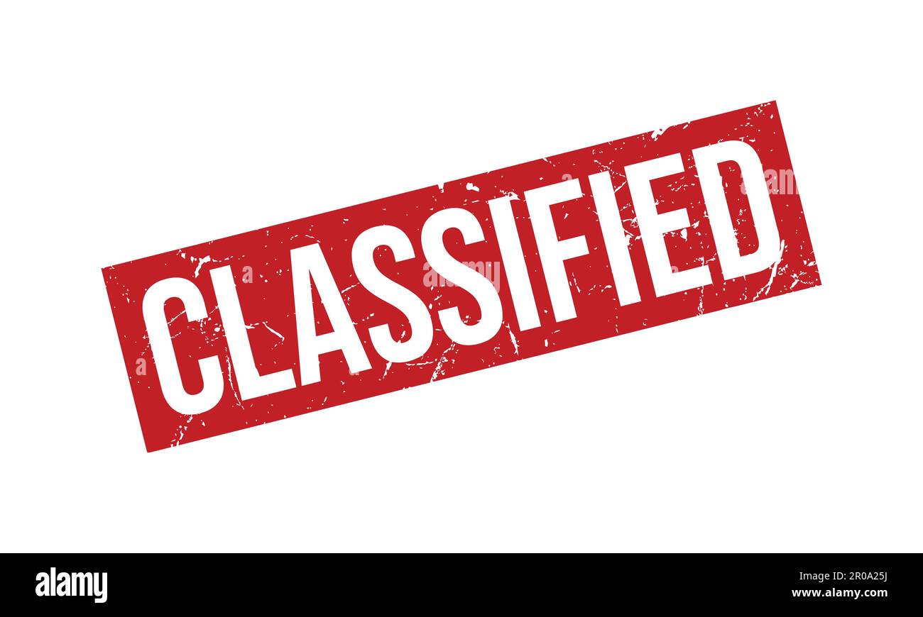 Classified Rubber Grunge Stamp Seal Vector Illustration Stock Vector ...