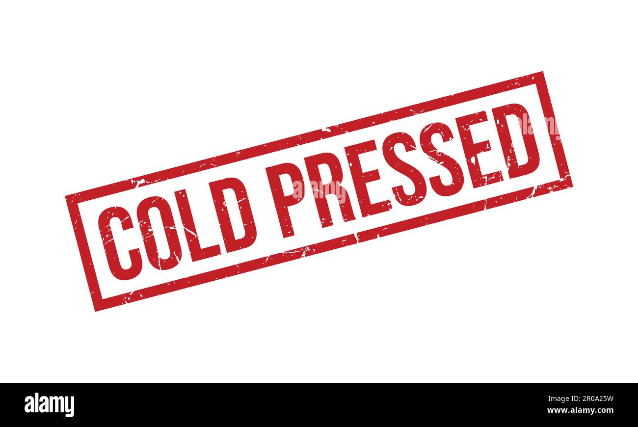 Cold Pressed Rubber Stamp. Cold Pressed Rubber Grunge Stamp Seal Vector ...