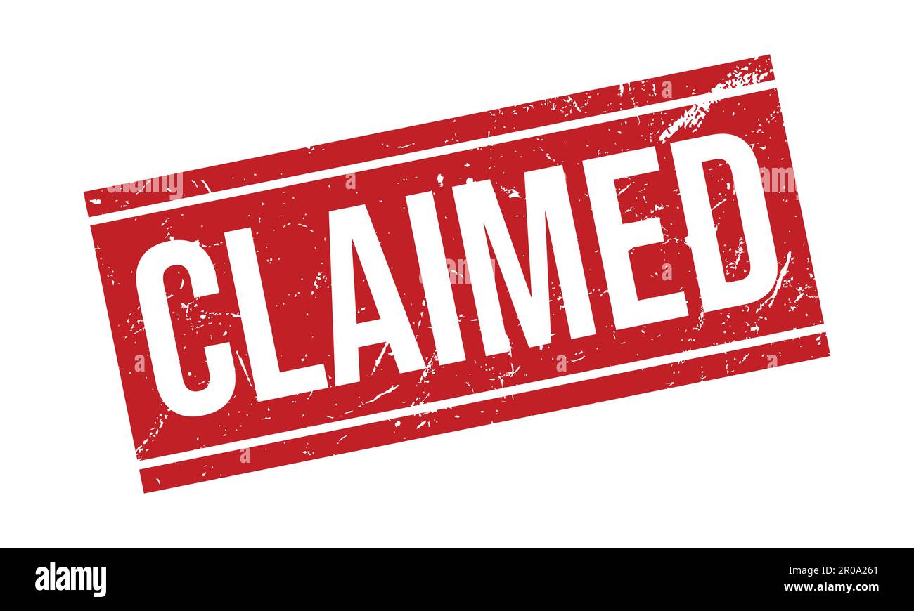 Claimed Rubber Stamp. Claimed Rubber Grunge Stamp Seal Vector ...