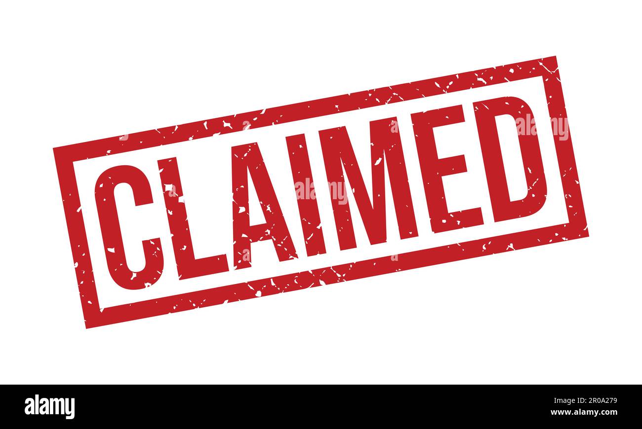 Claimed Rubber Grunge Stamp Seal Vector Illustration Stock Vector Image ...