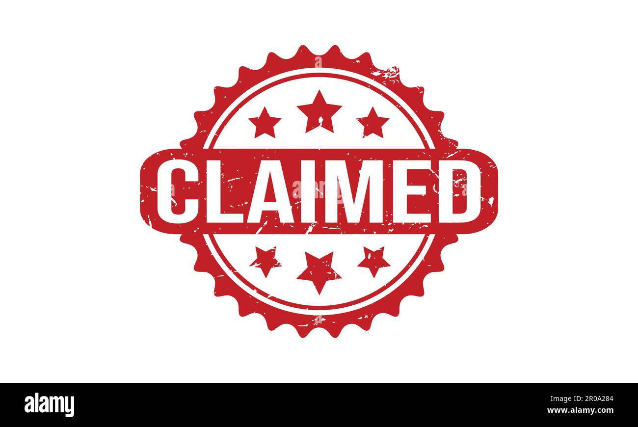 Claimed Rubber Stamp. Claimed Rubber Grunge Stamp Seal Vector ...