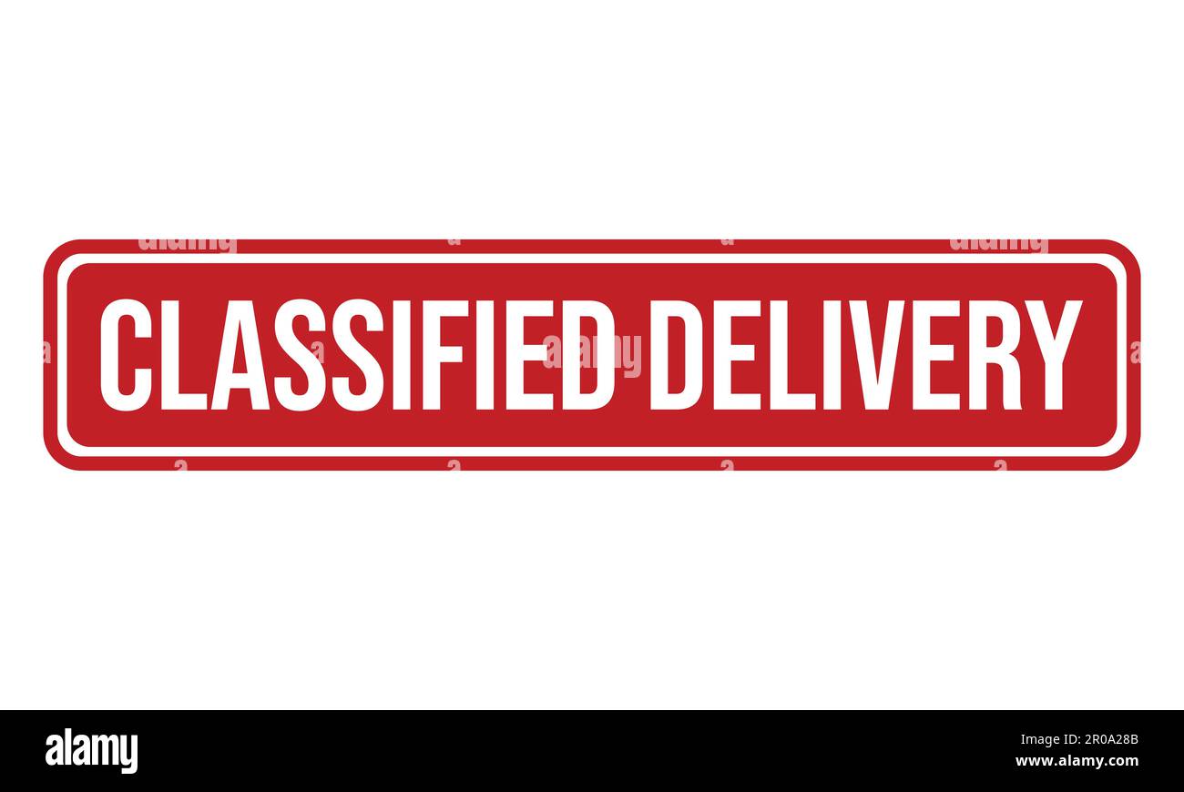 Classified Delivery Rubber Grunge Stamp Seal Vector Illustration Stock ...