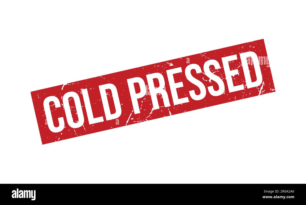 Cold Pressed Rubber Stamp. Cold Pressed Rubber Grunge Stamp Seal Vector ...