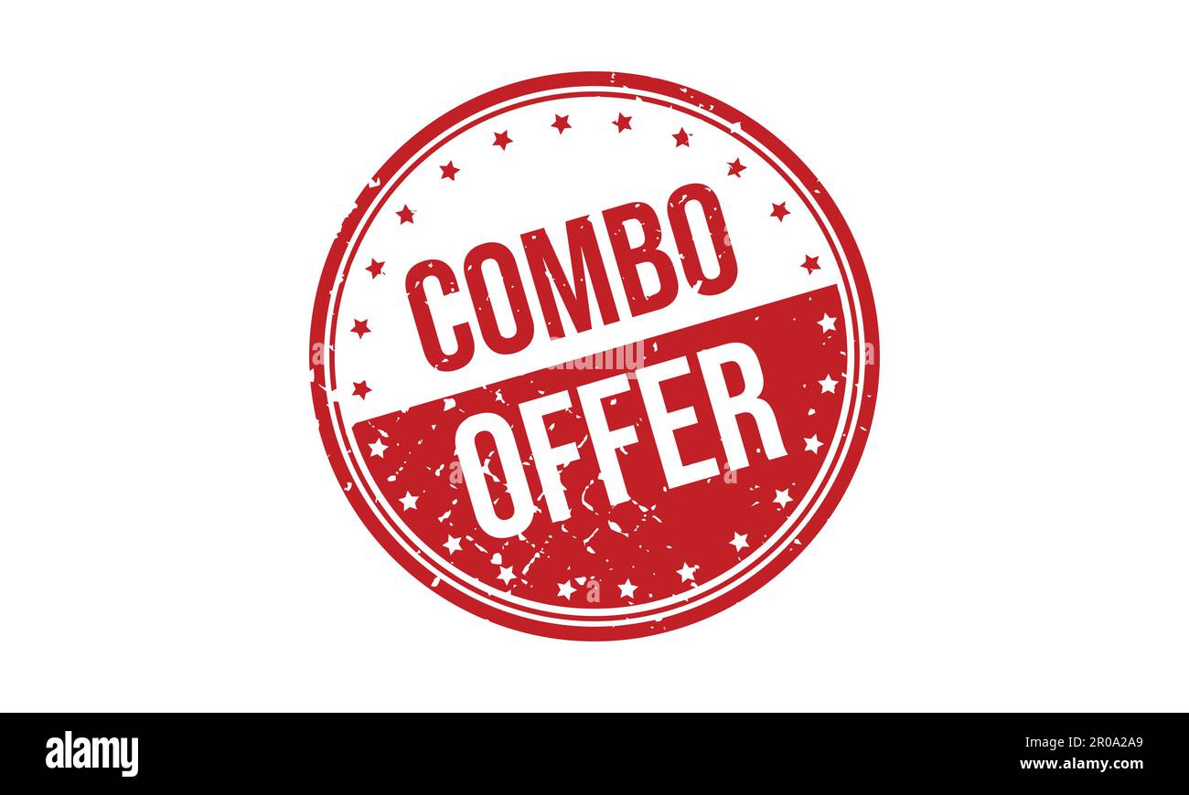 Combo Offer Rubber Stamp. Combo Offer Grunge Stamp Seal Vector ...