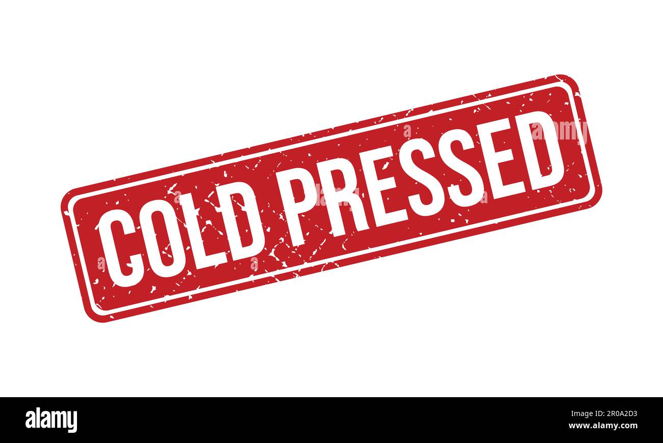 Cold Pressed Rubber Stamp. Cold Pressed Rubber Grunge Stamp Seal Vector ...
