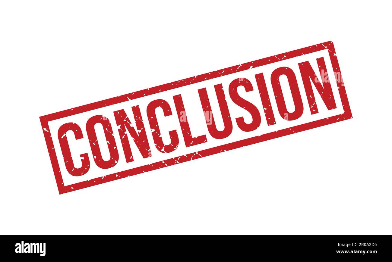 Conclusion Rubber Grunge Stamp Seal Vector Illustration Stock Vector ...