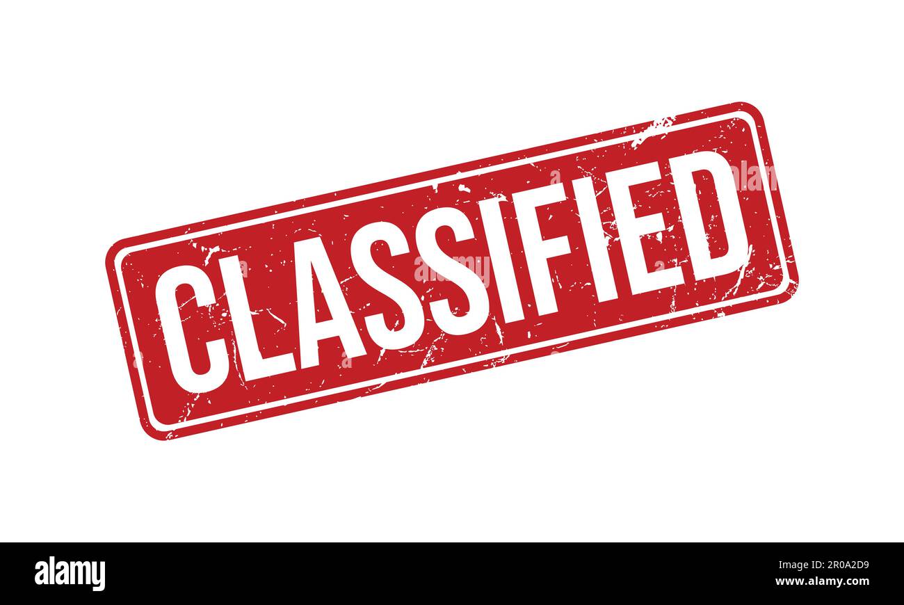 Classified Rubber Grunge Stamp Seal Vector Illustration Stock Vector ...