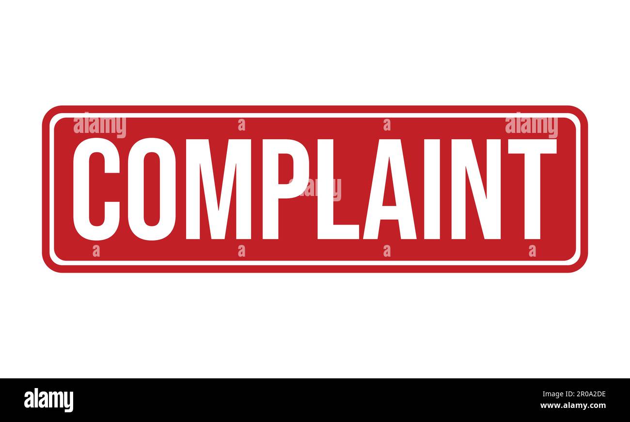 Complaint Rubber Grunge Stamp Seal Stock Vector Stock Vector Image ...