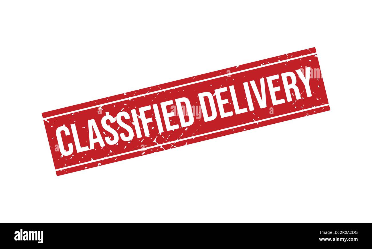 Classified Delivery Rubber Grunge Stamp Seal Vector Illustration Stock ...