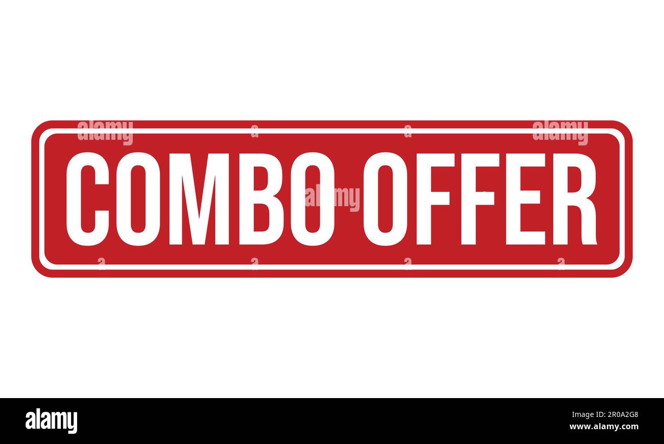 Combo Offer Rubber Stamp. Combo Offer Grunge Stamp Seal Vector ...