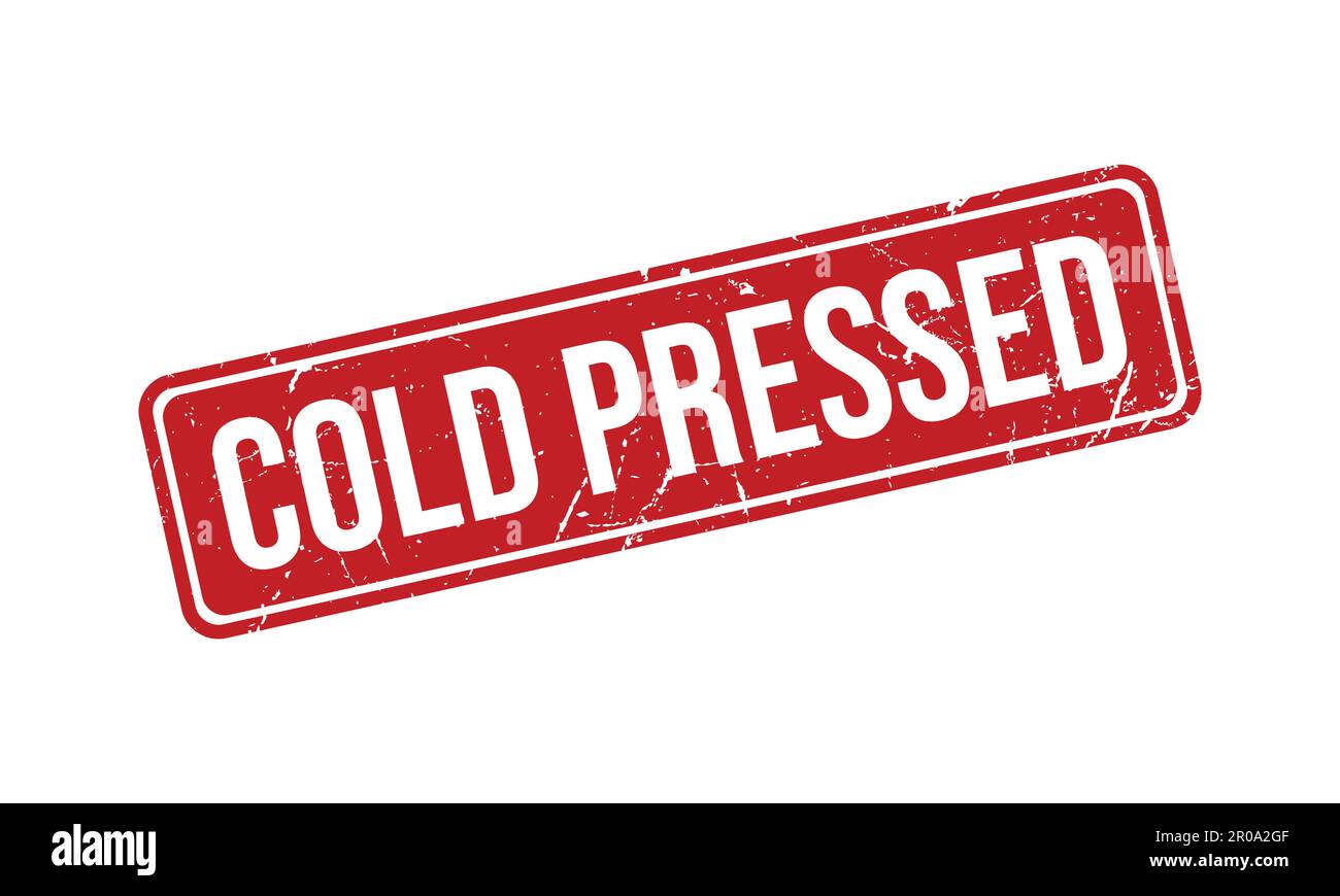 Cold Pressed Rubber Grunge Stamp Seal Vector Illustration Stock Vector ...