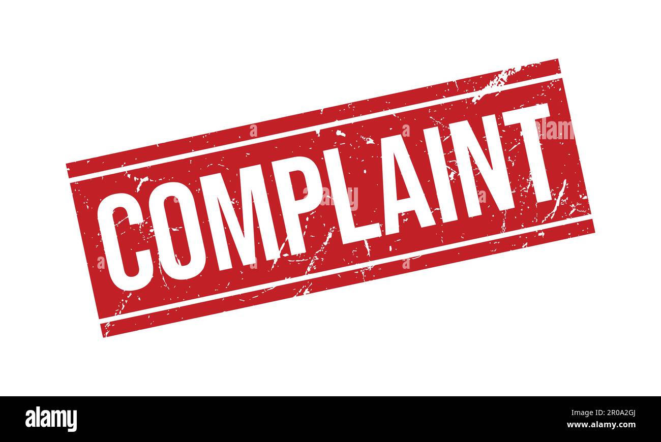 Complaint Rubber Grunge Stamp Seal Stock Vector Stock Vector Image ...
