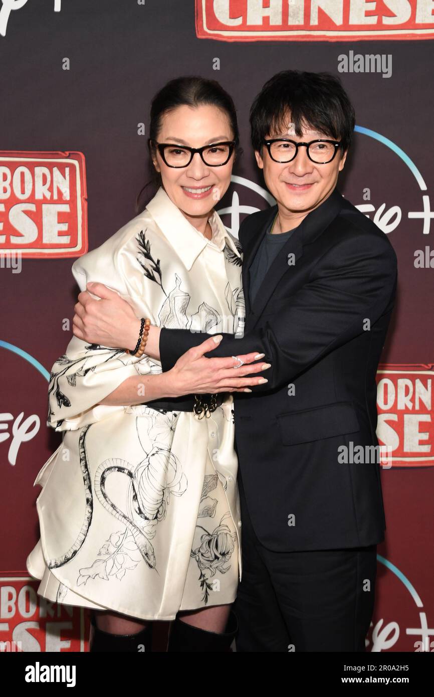 New York, USA. 07th May, 2023. Michelle Yeoh and Ke Huy Quan walking the red carpet at the ...
