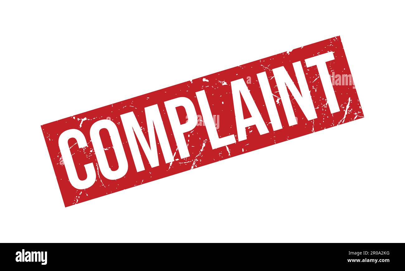 Complaint Rubber Grunge Stamp Seal Stock Vector Stock Vector Image ...