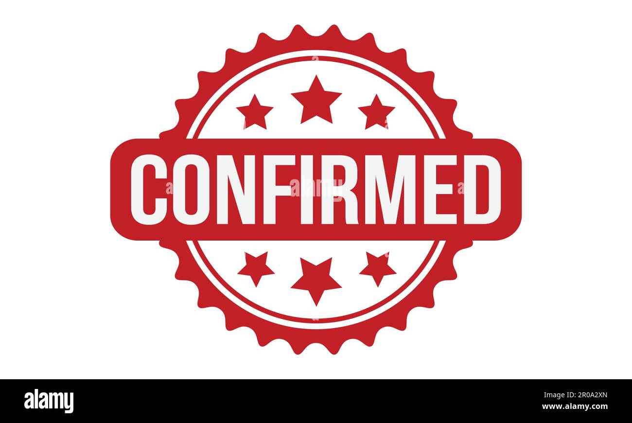 Confirmed Rubber Stamp. Red Confirmed Rubber Grunge Stamp Seal Vector ...