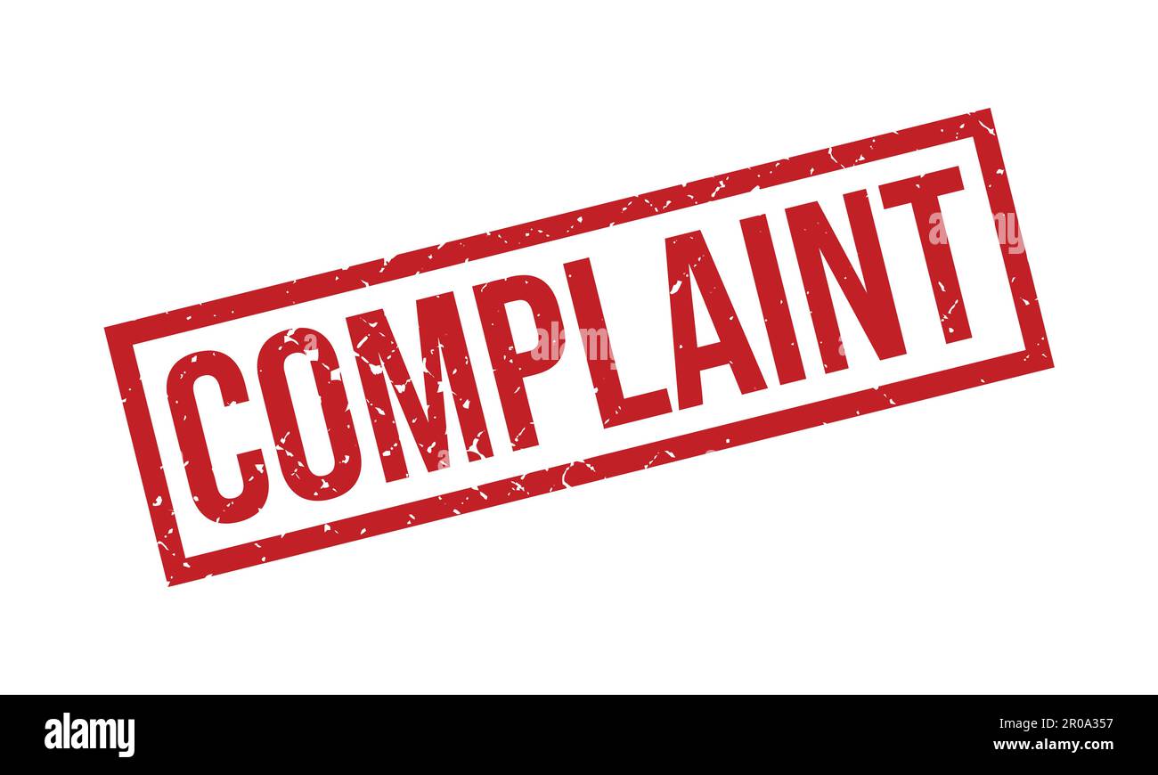 Complaint Rubber Grunge Stamp Seal Stock Vector Stock Vector Image ...